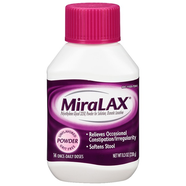 Miralax 14 Dose Powder Laxative- Polyethylene Glycol 3350 (PEG 3350 ...