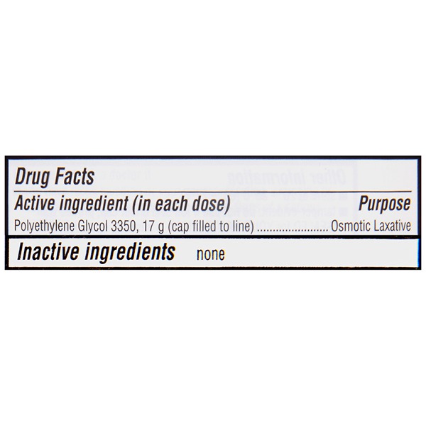 Miralax 14 Dose Powder Laxative- Polyethylene Glycol 3350 (PEG 3350 ...