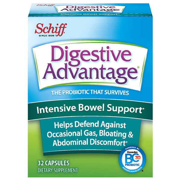 Schiff Digestive Advantage Intensive Bowel Support Probiotic Capsules ...