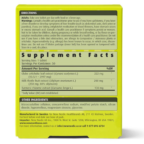 New Nordic Active Liver Supplement Tablets - 1Source