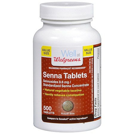 Walgreens Senna Natural Vegetable Laxative Tablets - 1Source