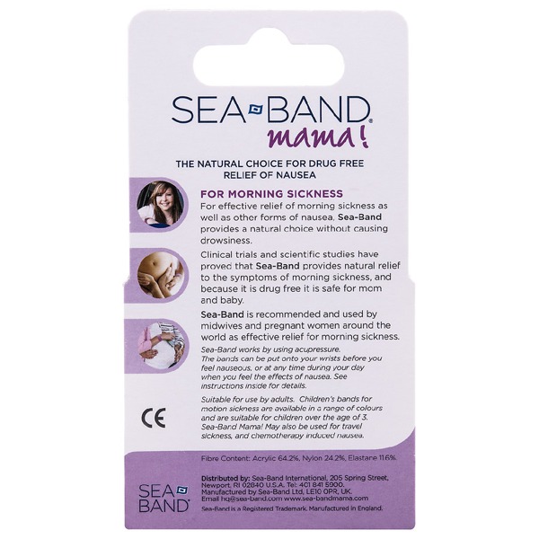 Sea-Band Mama! Drug Free Morning Sickness Relief Acupressure Wrist ...