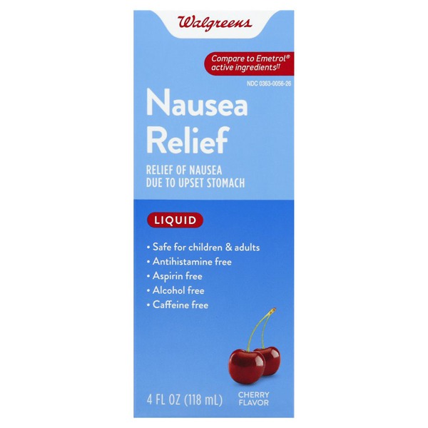 Walgreens Anti-Nausea Syrup Cherry - 1Source