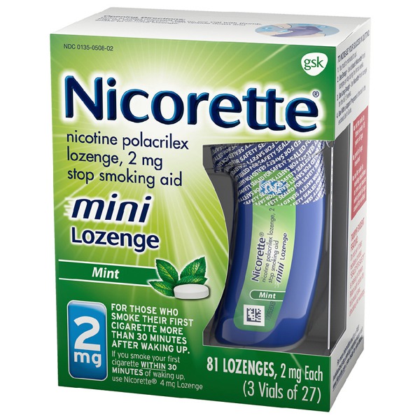 Nicorette Nicotine Mini Lozenges 2 Mg Mint - 1Source