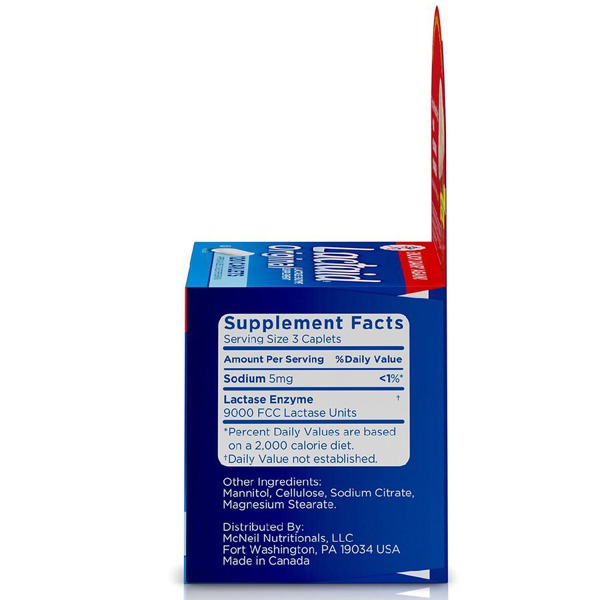 Lactaid Original Strength Lactose Intolerance Relief Caplets - 1Source