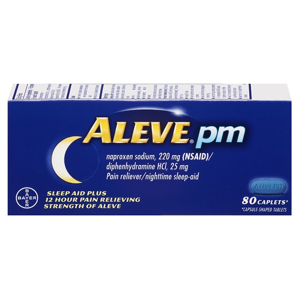 Aleve PM Pain Reliever, Nighttime Sleep-Aid Caplets - 1Source