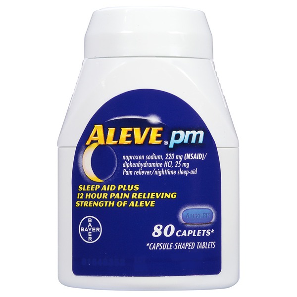 Aleve PM Pain Reliever, Nighttime Sleep-Aid Caplets - 1Source