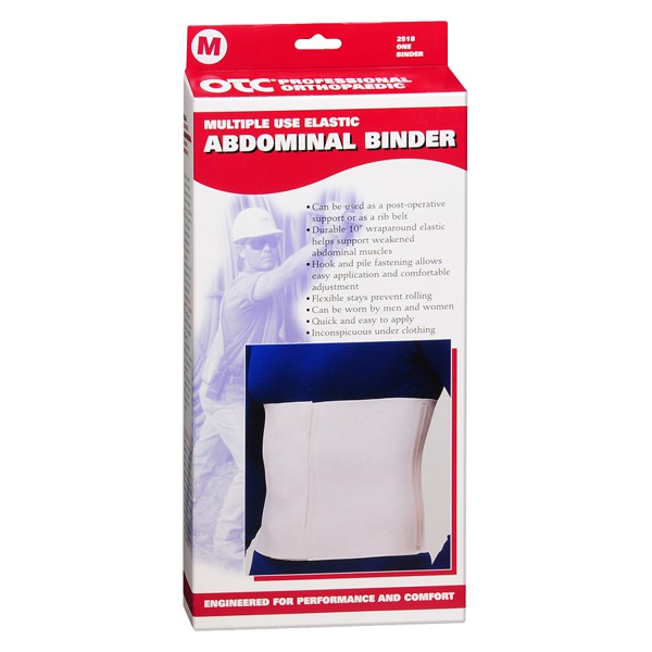 OTC Professional Orthopaedic Elastic Abdominal Binder White - 1Source