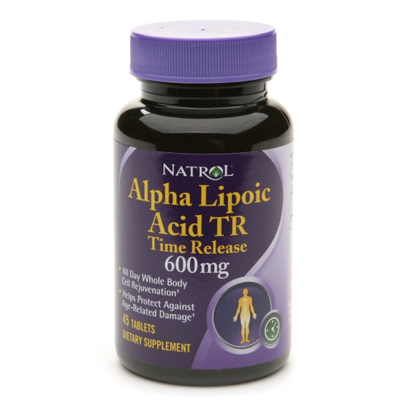 Natrol Alpha Lipoic Acid TR Time Release 600 Mg Tablets - 1Source