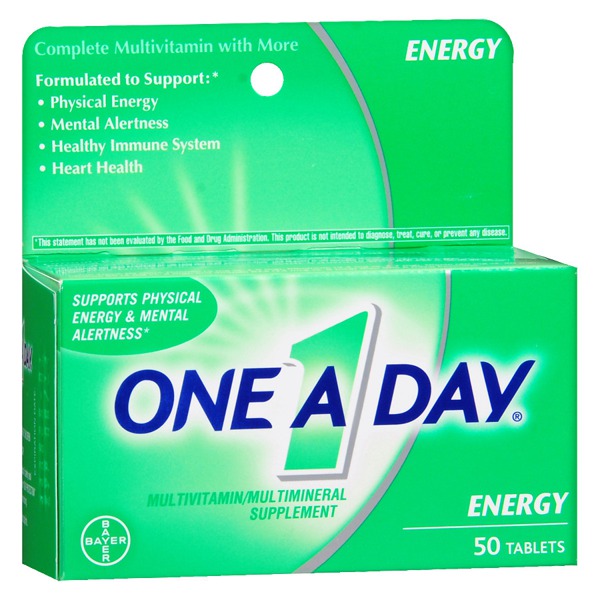 One A Day Energy Multivitamin/ Multimineral Supplement Tablets - 1Source