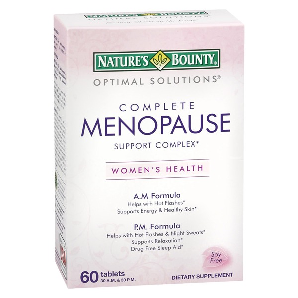 Nature'S Bounty Optimal Solutions Complete Menopause Support Complex ...