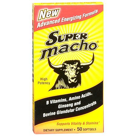 Super Macho Vitality And Stamina Dietary Supplement Softgel - 1Source