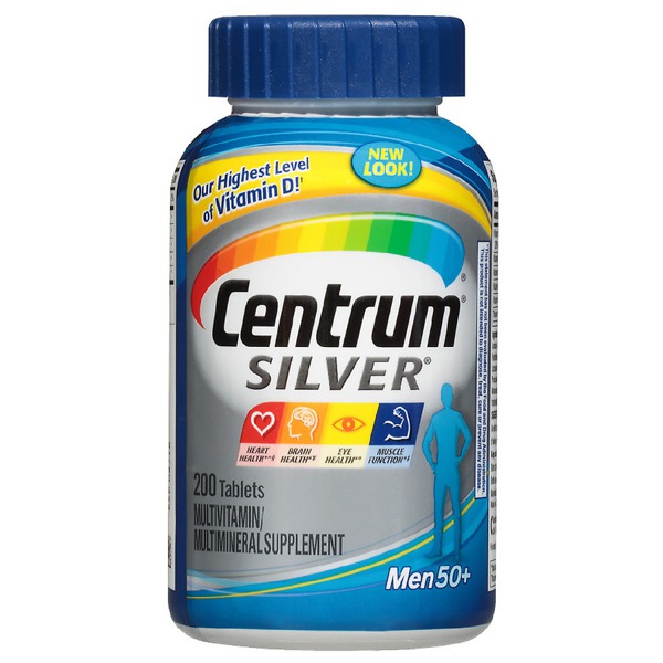 Centrum Silver Men Complete Multivitamin & Multimineral Supplement ...