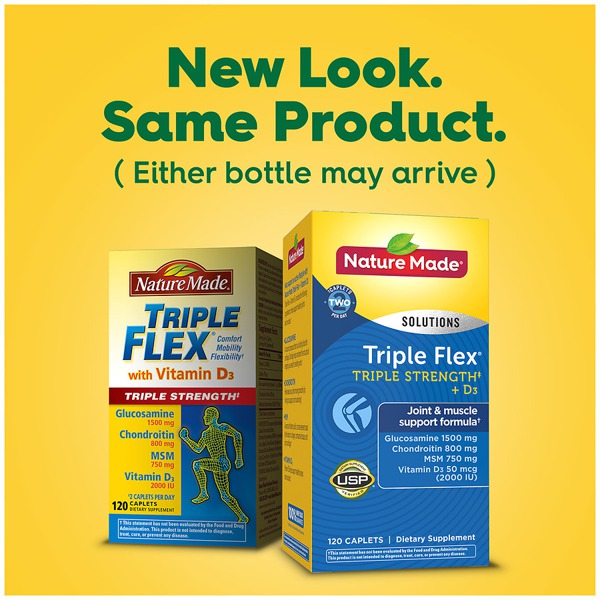 Nature Made Tripleflex With Vitamin D3 Dietary Supplement, Triple ...