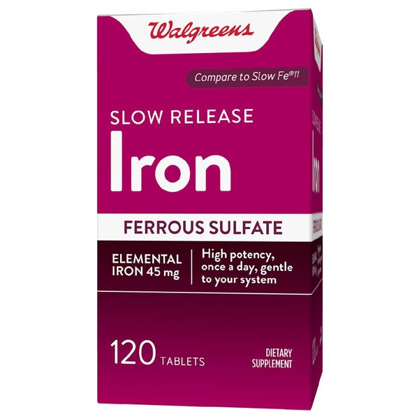 Walgreens Ferrous Sulfate 45 Milligrams - 1Source