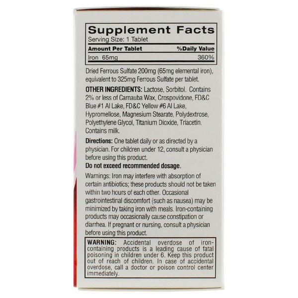 Feosol Ferrous Sulfate Iron Tablets - 1Source