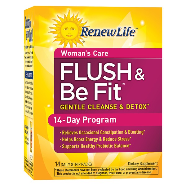 Renew Life Flush & Be Fit Dietary Supplement Strip-Packs - 1Source
