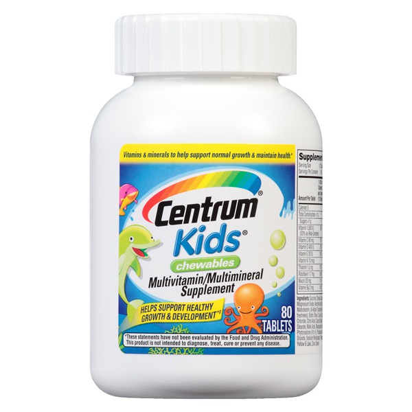Centrum Kids Kid, Chewables Complete Multivitamin/ Multimineral ...