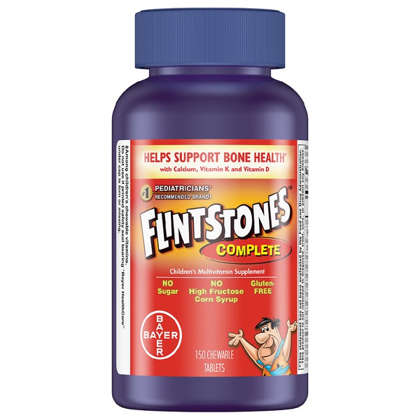 Flintstones Children'S Complete Multivitamin Supplement Chewable ...