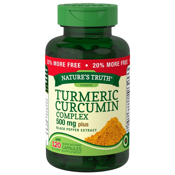 Nature'S Truth Turmeric Curcumin Complex 500Mg Plus Black Pepper ...
