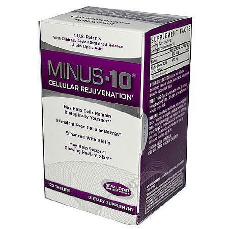 Natrol Minus-10 Cell-Rejuvenating Antioxidant, Tablets - 1Source