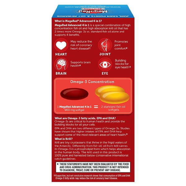 Megared Advanced 4 In 1 900Mg, Softgels - 1Source