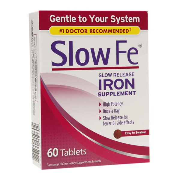 Slow Fe Slow Release Iron, Tablets - 1Source