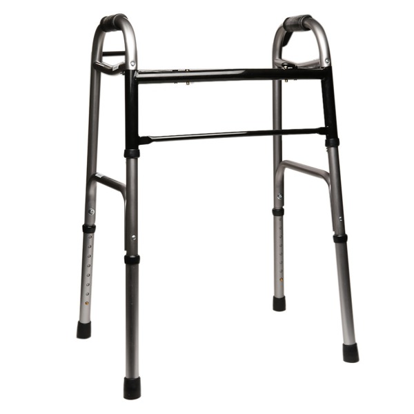 Walgreens Adjustable Folding Walker Titanium - 1Source