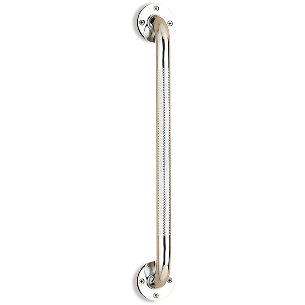 Nova Wall Grab Bar- Chrome With Knurled Handle 18 Inch - 1Source