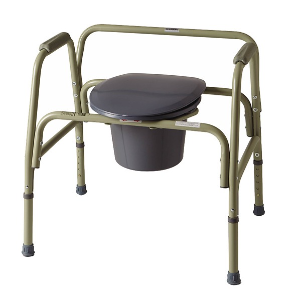 Medline Deluxe Bariatric Steel Commode - 1Source