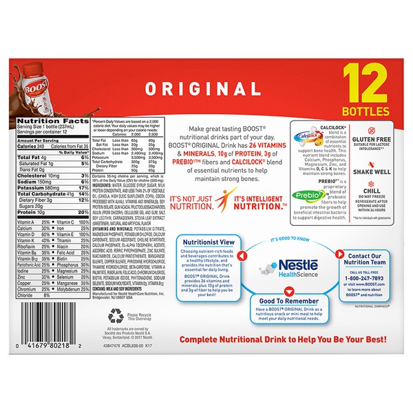 Boost Original Complete Nutritional Drink Rich Chocolate - 1Source