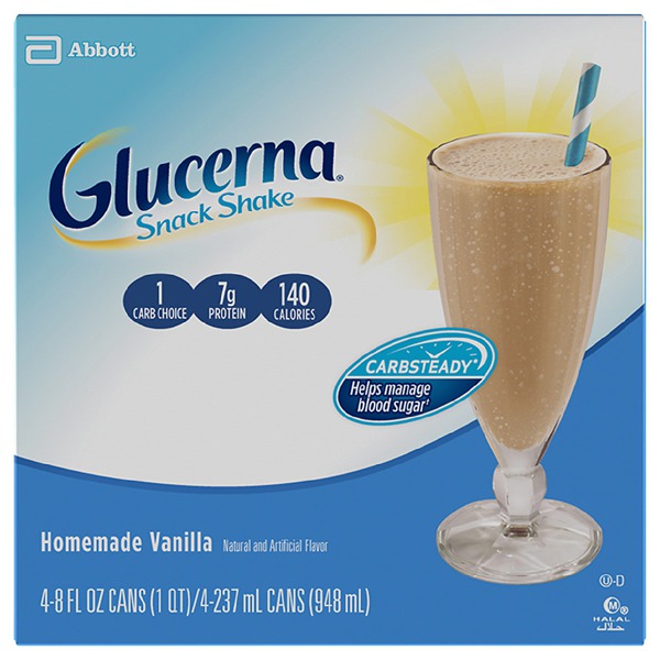 Glucerna Snack Shake Nutrition Shake Ready-To-Drink Vanilla - 1Source