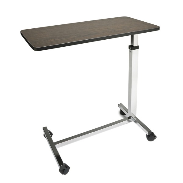 Lumex Overbed Table Non Tilt Height Adjustment Twin Wheel Swivel ...