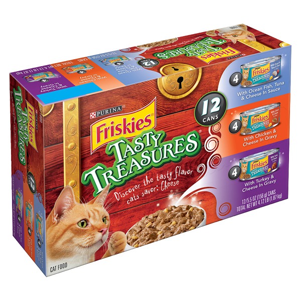 Friskies Tasty Treasures Cat Food Variety Pack - 1Source