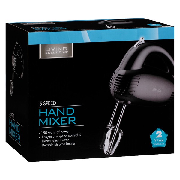 Living Solutions Hand Mixer Black - 1Source
