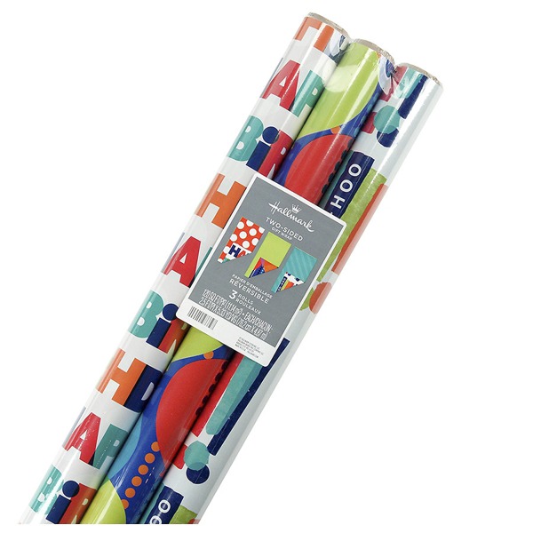 Hallmark Reversible Wrapping Paper, Celebrate - 1Source