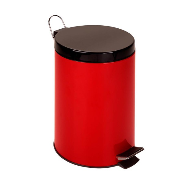 Honey Can Do 12L Step Trash Can Ruby - 1Source