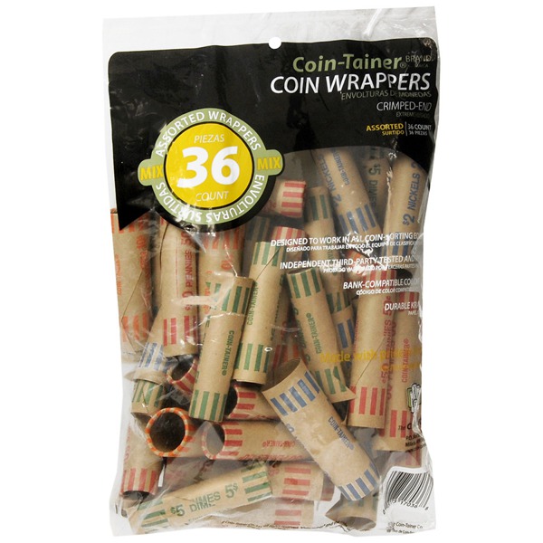 Coin-Tainer Coin Wrappers - 1Source