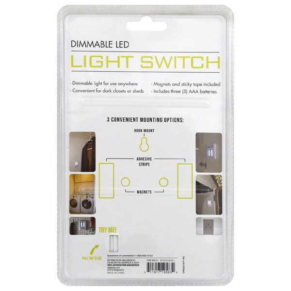 Living Solutions Dimmable LED Light Switch - 1Source