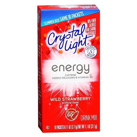 Crystal Light Energy Drink Mix Powder Strawberry - 1Source