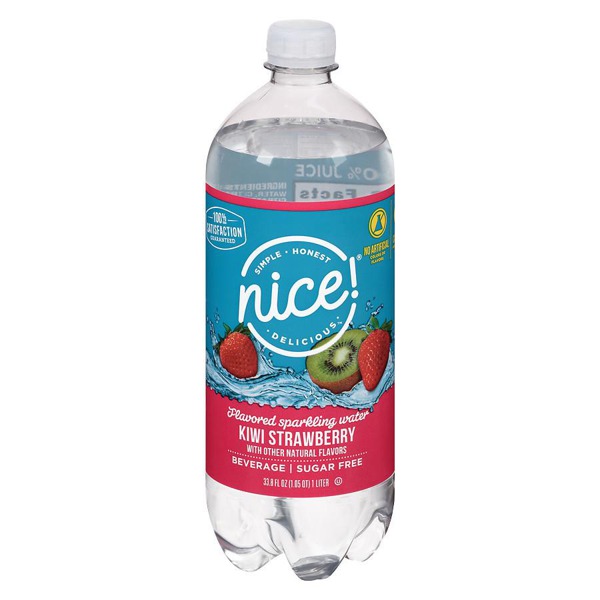 Nice! Sparkling Water Kiwi & Strawberry - 1Source