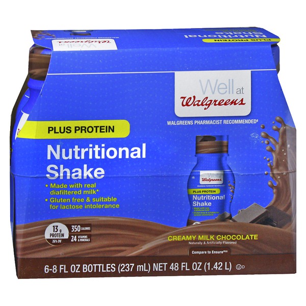 Walgreens Complete Nutritional Shake Plus Protein Milk Chocolate - 1Source