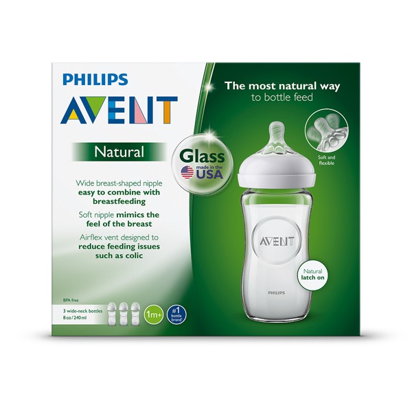 Philips Avent Natural Glass Baby Bottle - 1Source