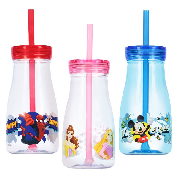 Disney Milk Bottle With Straw Assortment - 1Source