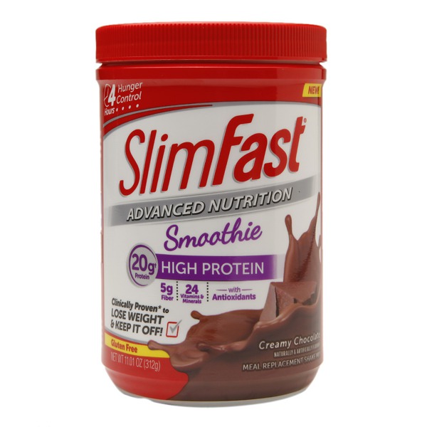 Slimfast Advanced Nutrition High Protein Smoothie Creamy Chocolate ...