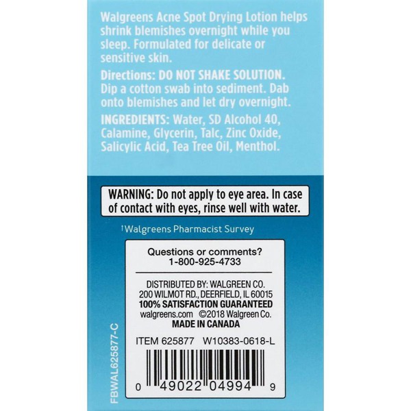 Walgreens Acne Spot Drying Lotion - 1Source