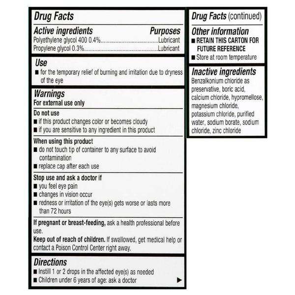 Walgreens Eye Drops Dry Eye Relief - 1Source