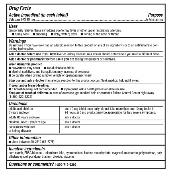 Walgreens Wal-Zyr 24 Hour Allergy Relief Tablets - 1Source