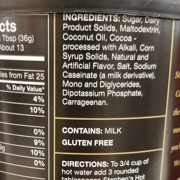 Stephens Gourmet Dark Chocolate Hot Cocoa - 1Source