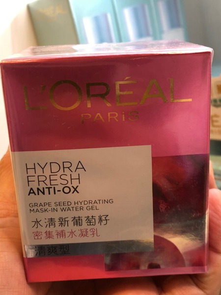 Loreal Paris Hydra Fresh Anti Ox Grape Seed Hydrating Mask In Water Gel Loreal Paris ...